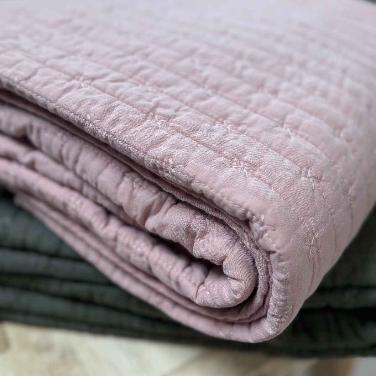 Blush Cross Stitch Quilt – Camperdown Lane